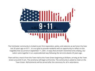 9/11 Remembrance Ceremony | colchesterct